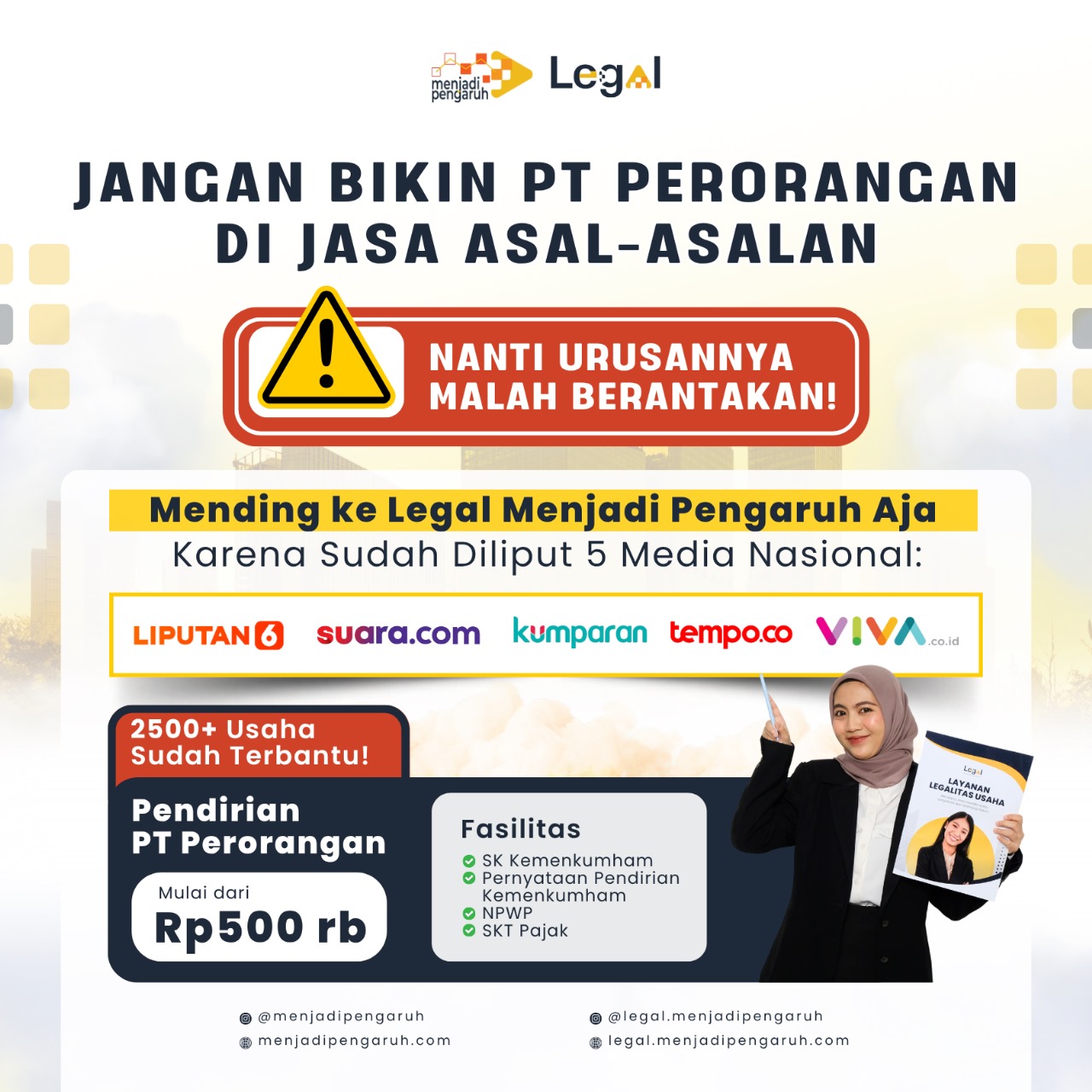 Jasa Pembuatan PT Perorangan Bayar Belakangan